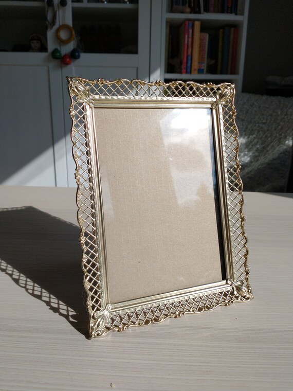 Stunning Gold-tone Pierce Picture Frame Wedding Gift - Etsy