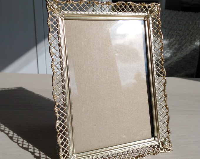 Stunning Gold-tone Pierce Picture Frame, Wedding, Gift, Ornament - Etsy