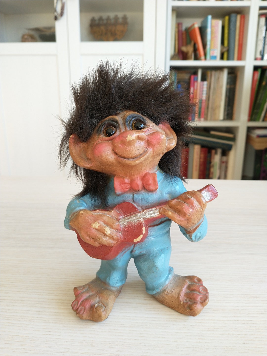 Troll Boy Paying the Guitar, Ny Form Norwegian Scandinavian Vintage ...