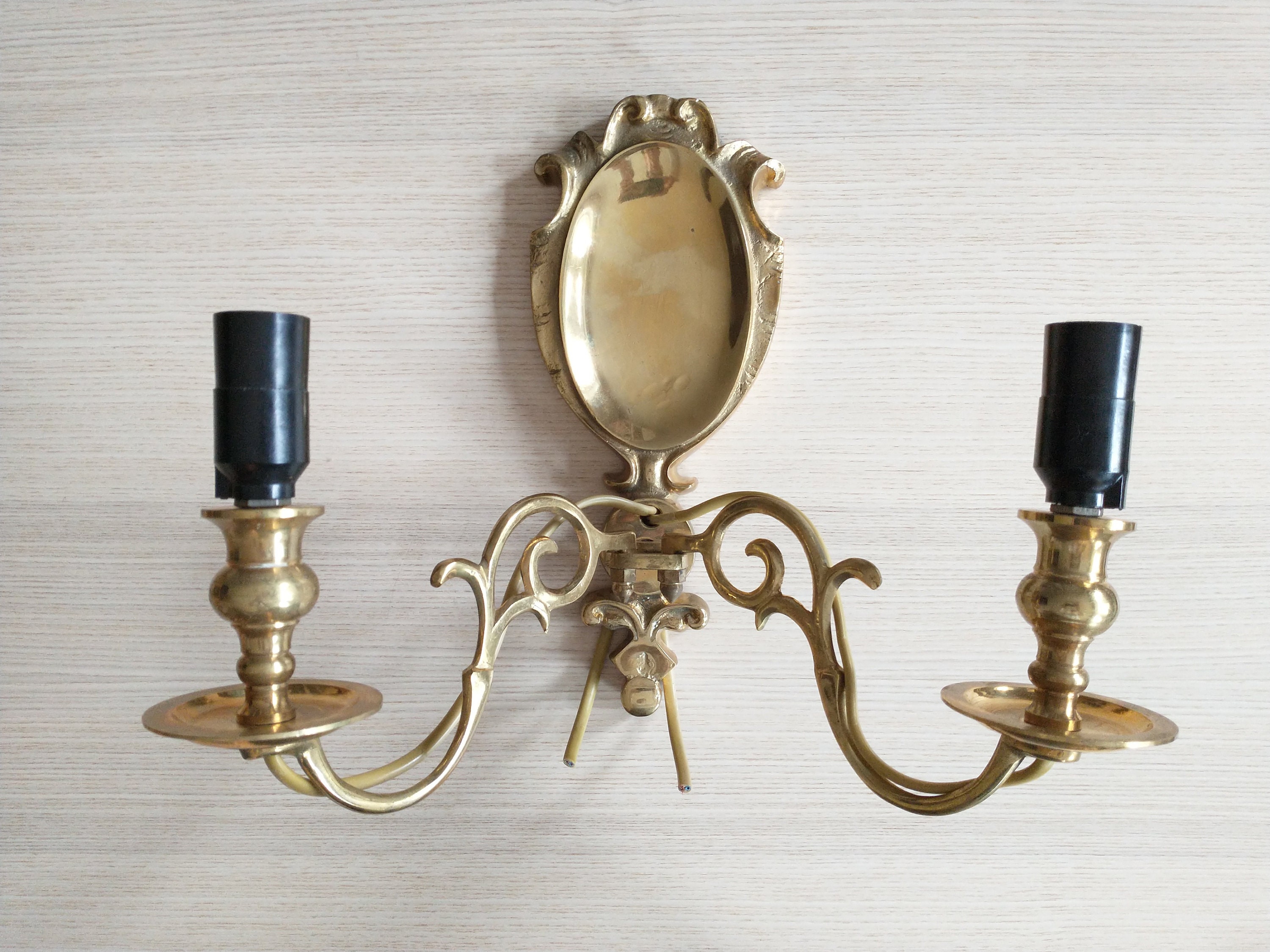 Classic Solid Brass Sconce Light / Candle Sconce / Victorian Ornament ...