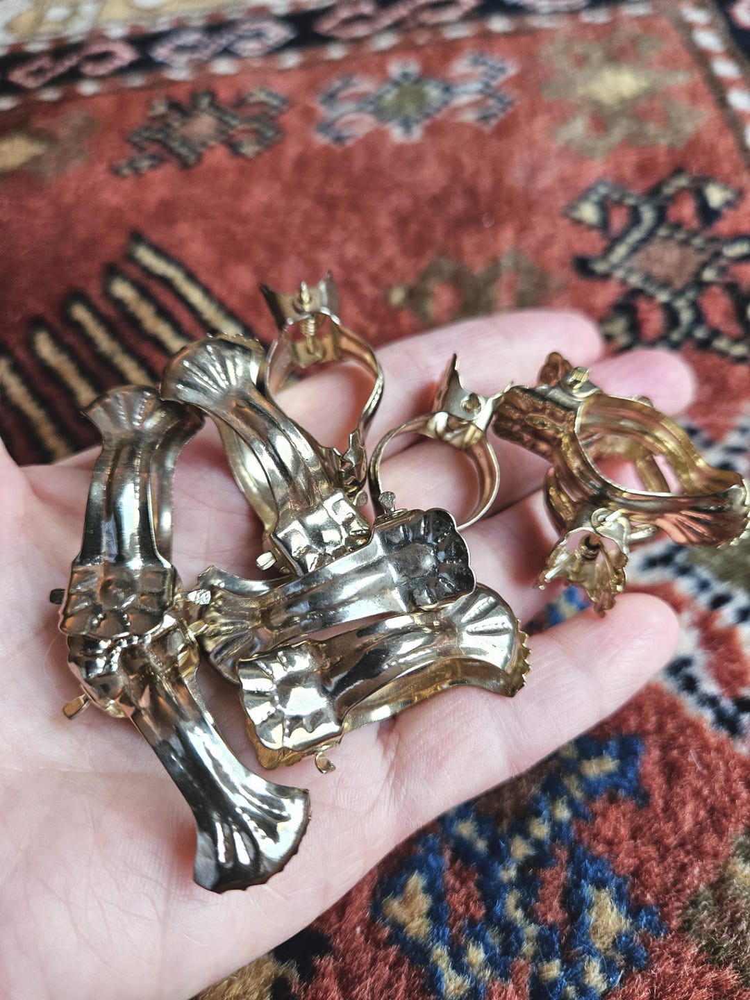 9 Small Victorian Style Cafe Curtain Clips/maximalism - Etsy