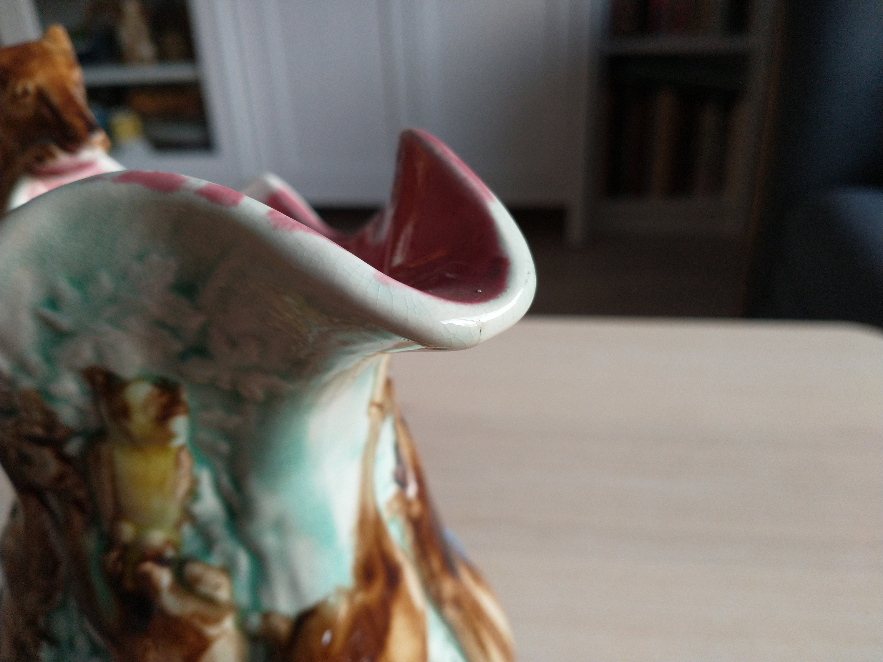 Mouzin Lecat & Cie Nime, Lez-monz, Nimy, Belgium, Majolica Pitcher ...