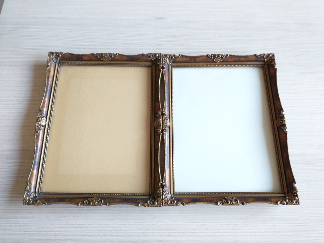Pair Classic Scandinavian Bronze Color Picture Frames / Wall Decor ...