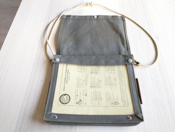 Swedish, Canvas Hiking Map Bag, Messenger Bag - Gem