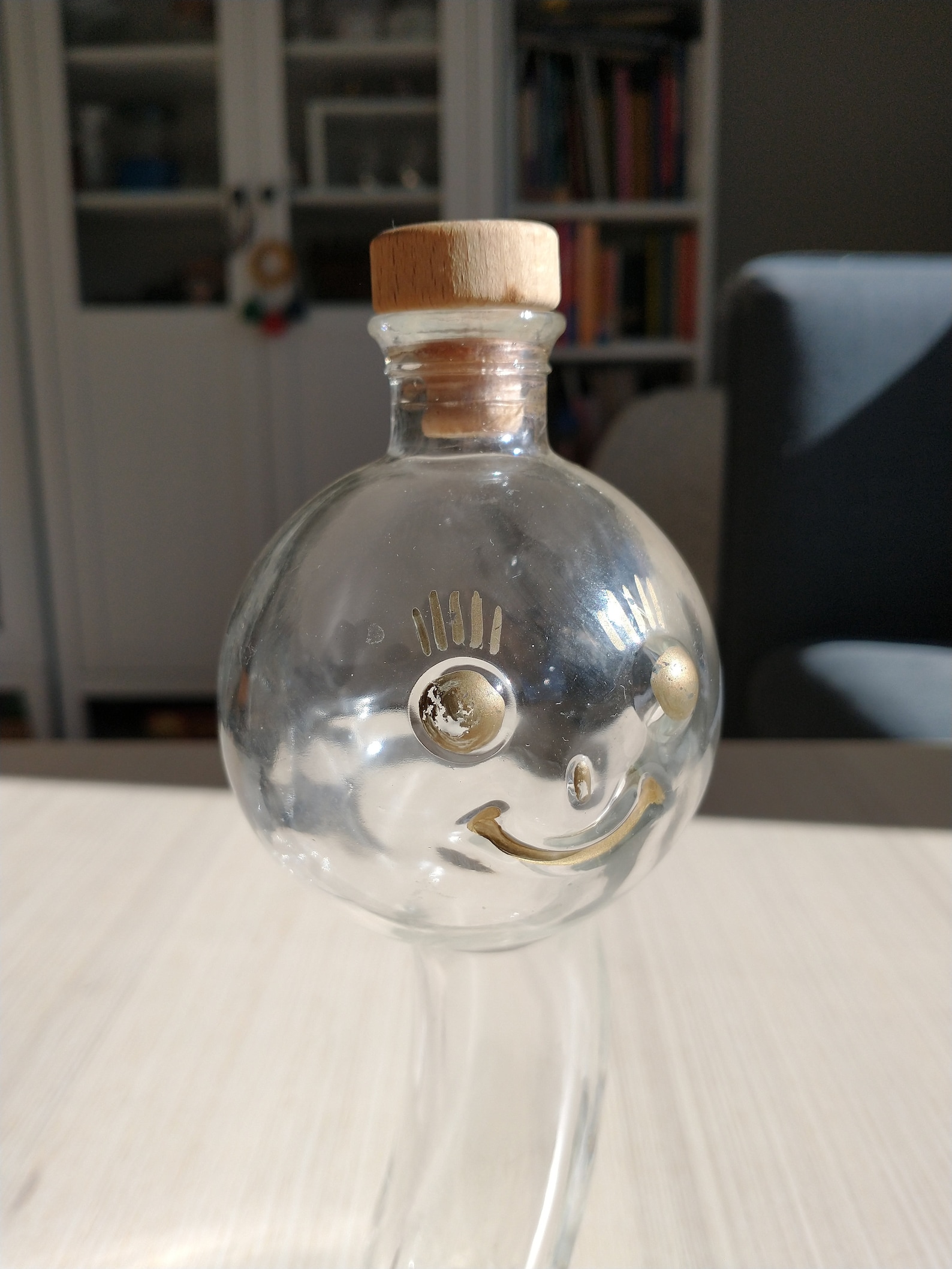 Kefla Smile Glass Bottle Wine Bottle Depose Glass Funny - Etsy