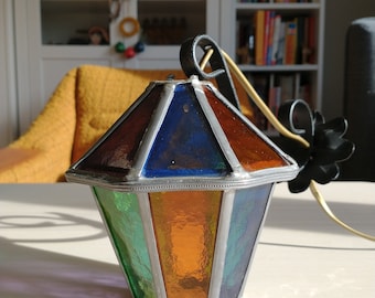 Stained Glass Sconce - Etsy