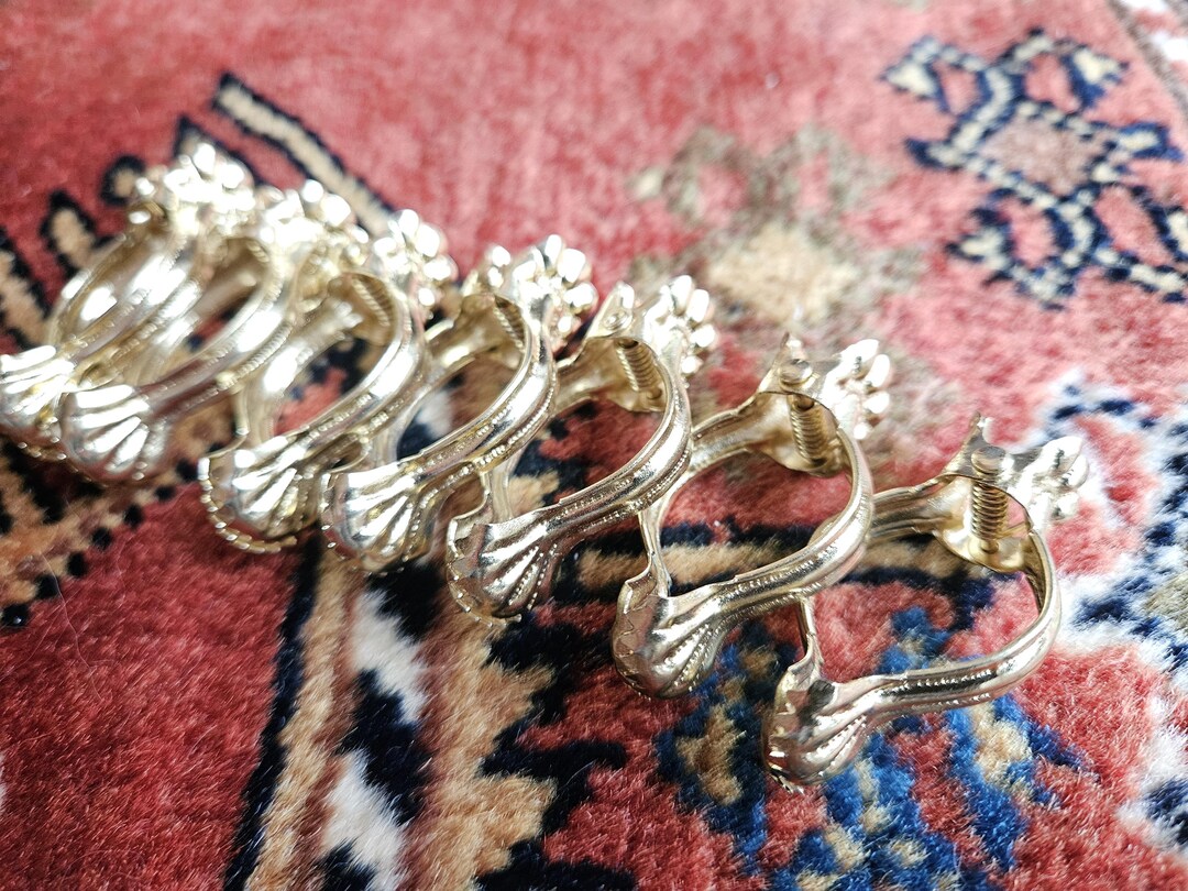 7 Small Cafe Curtain Clips/victorian Style/vintage - Etsy