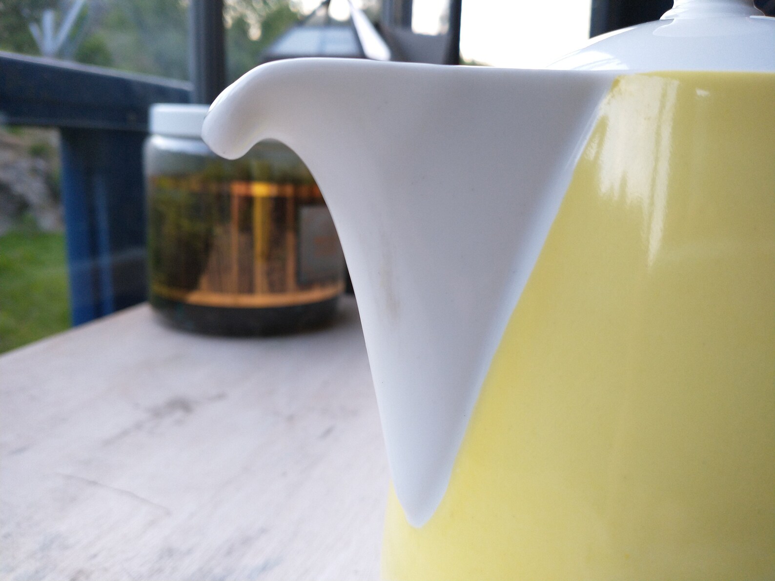 Rare Melitta Yellow White Teapot 1-6 Coffee Pot Mid-century - Etsy