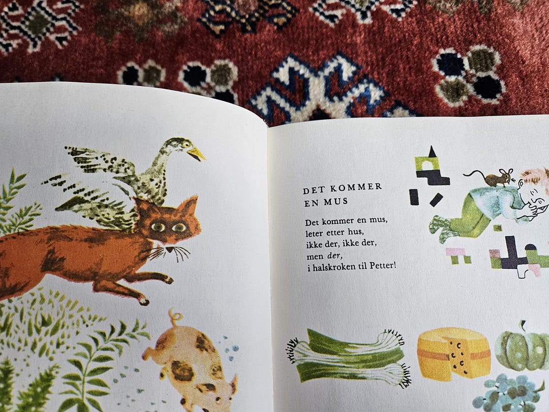 1978 Norwegian Children's Book/du Og Jeg Og Vi To - Etsy