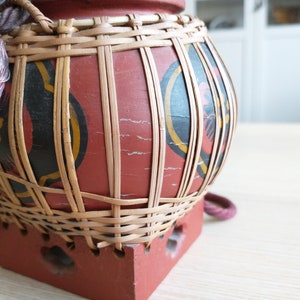 Thai Rice Box / Thai Lacquerware / Red and Black / Asian Ornament - Etsy