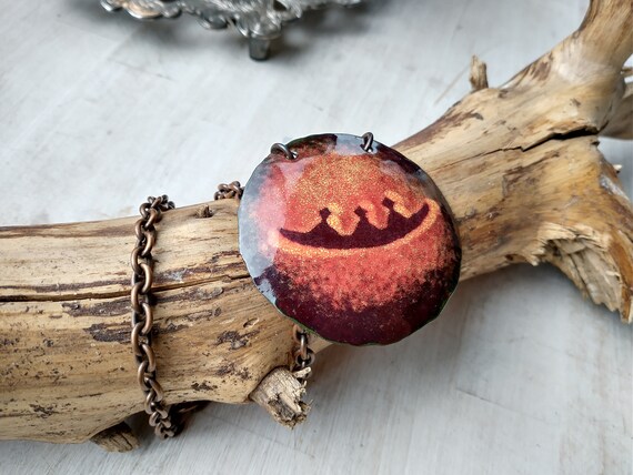 MCM Lasse Talosela Noita-koru Witch Enameled Pendant - Etsy