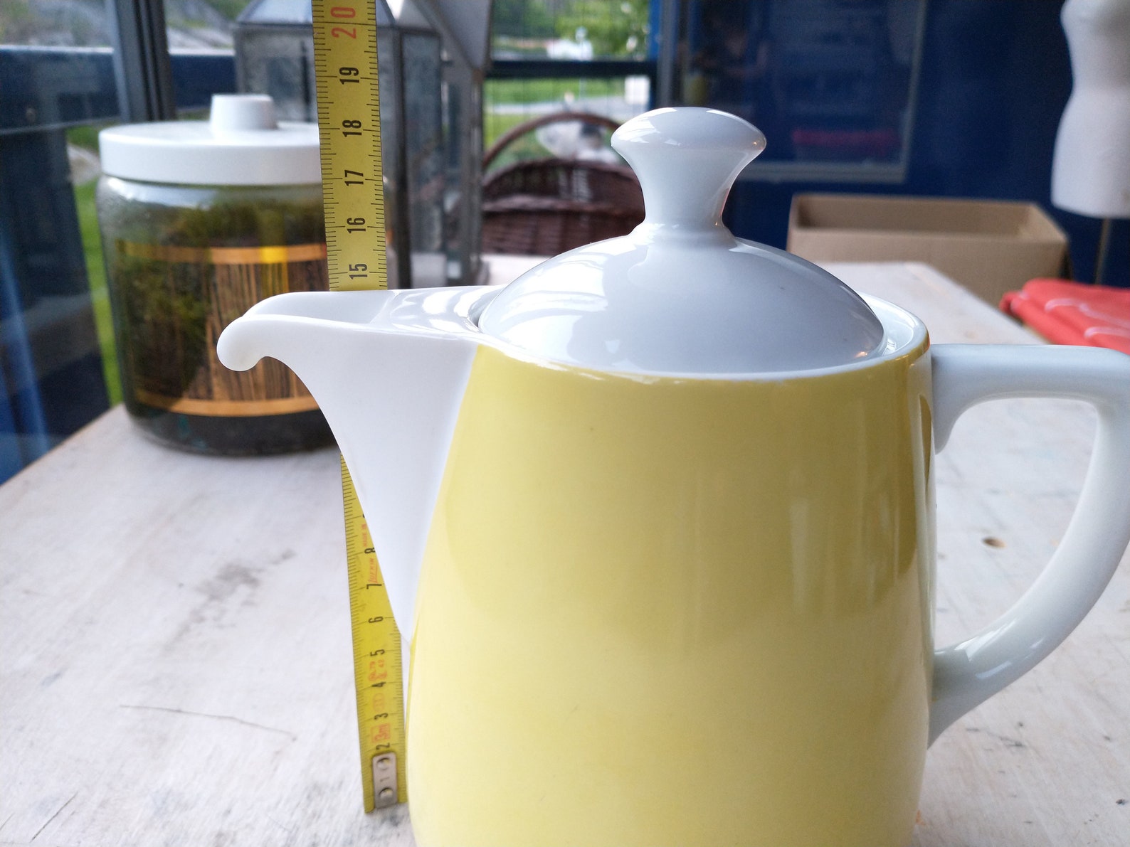 Rare Melitta Yellow White Teapot 1-6 | Etsy
