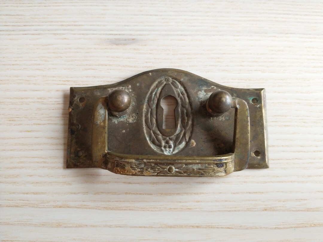 Antique Bronze Drawer Pull, Keyhole, Classic, Ornament, Decor - Etsy