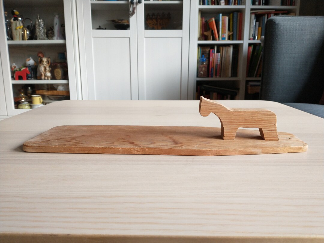 Scandinavian Horse Wooden Tray, Cheese Cutting Board, Sandwich Serving ...