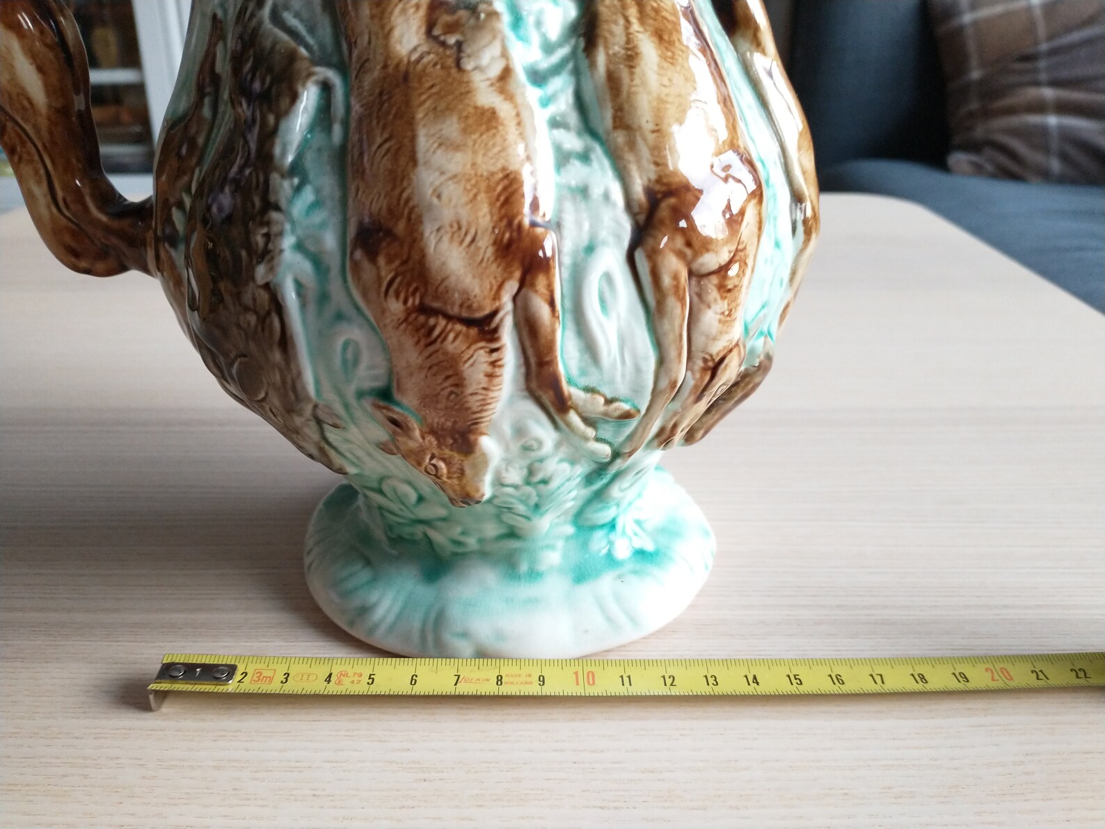 Mouzin Lecat & Cie Nime, Lez-monz, Nimy, Belgium, Majolica Pitcher ...