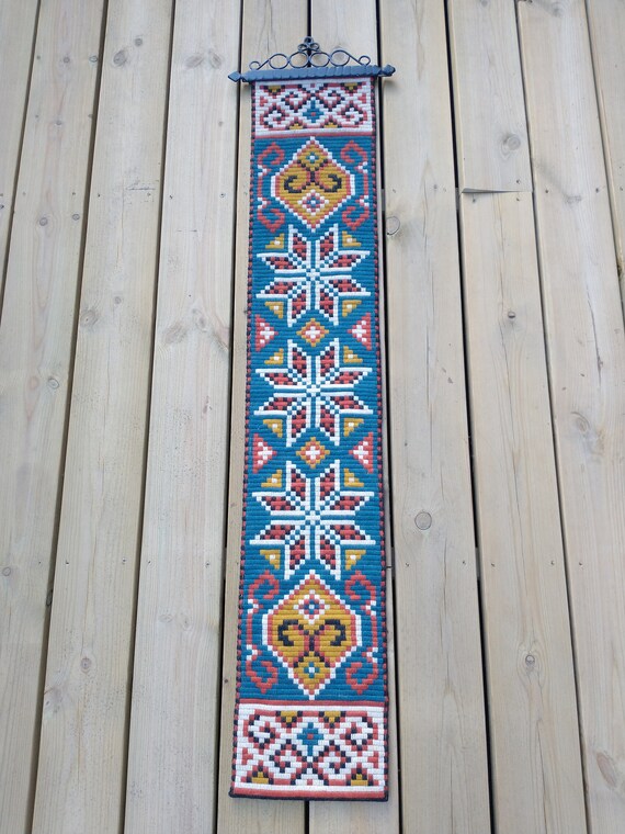 Norwegian Hand Embroidered Bell-pull - Etsy