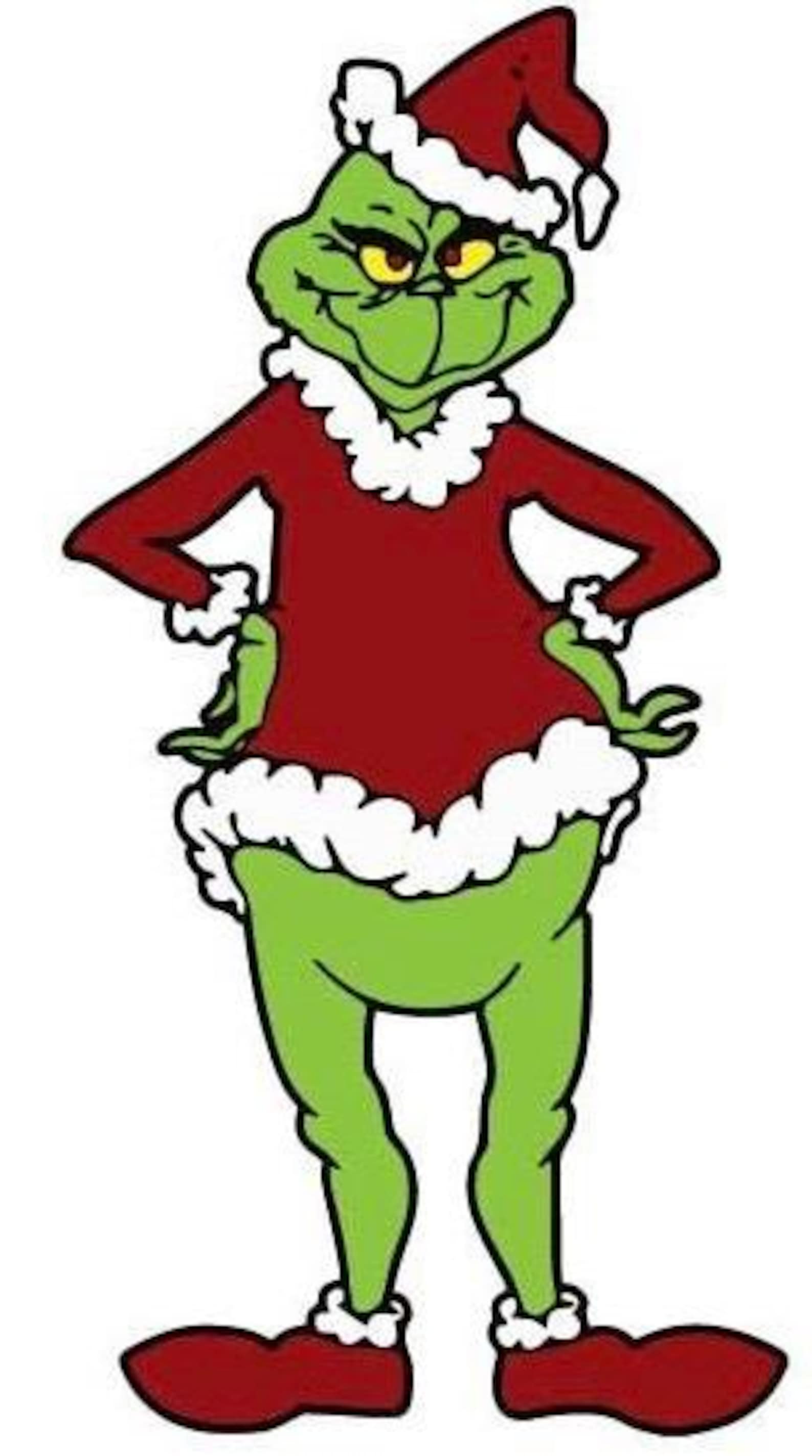 The Grinch Vinyl Printed Stickers X4for Wood Ceramics Glass Painted ...