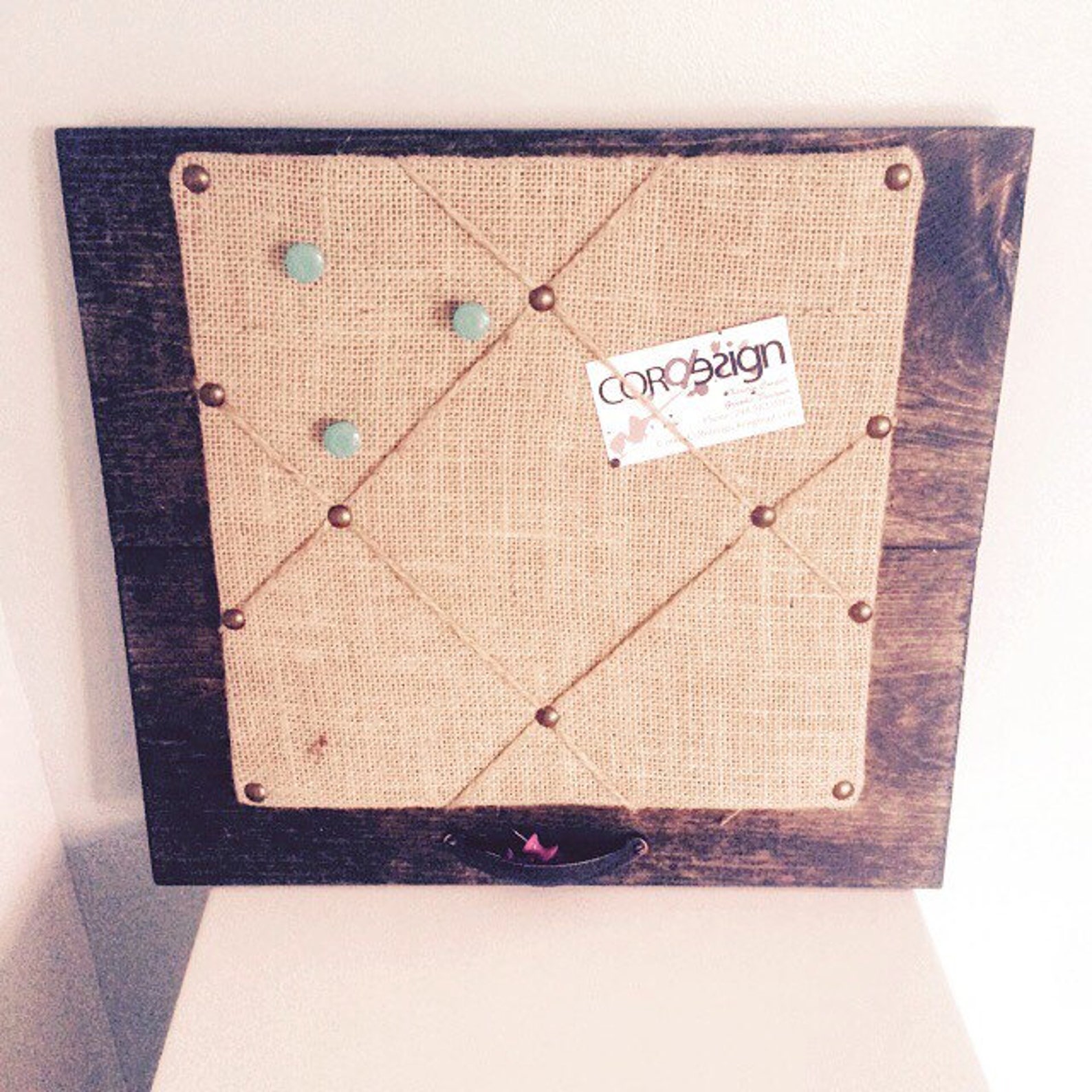 Shabby chic bulletin board coark board | Etsy