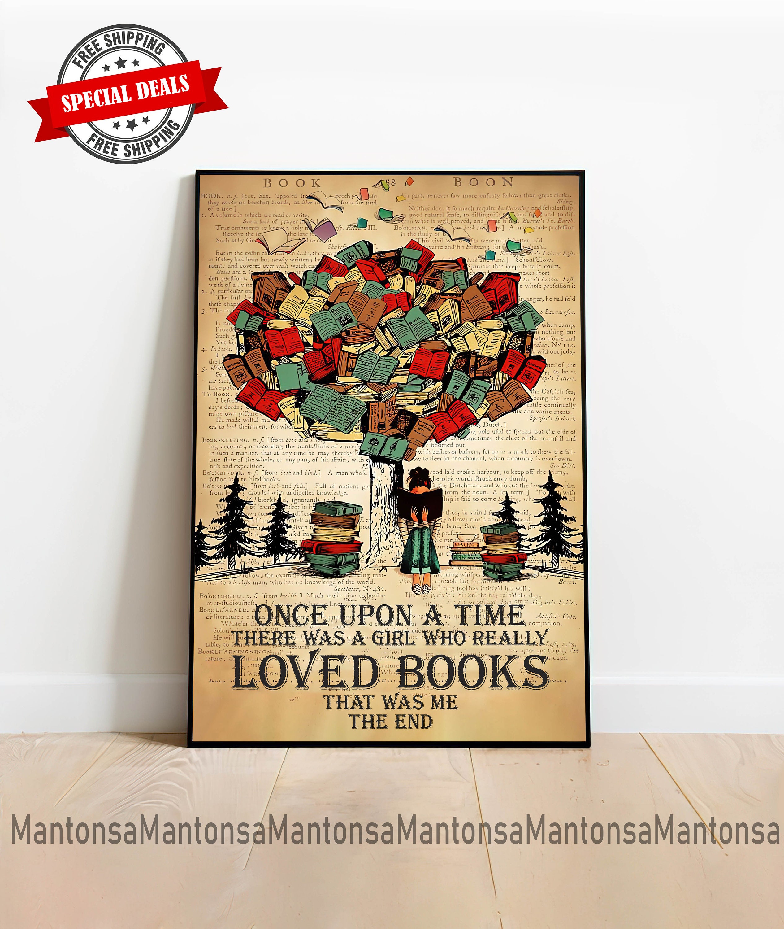 Art & Collectibles Prints Digital Prints Vintage Book Poster Girl Who ...