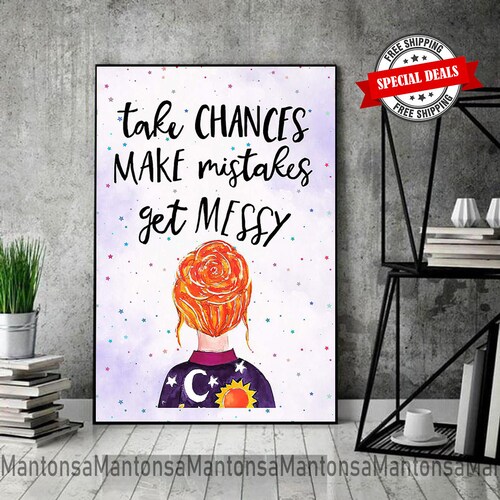 Take Chances Make Mistakes Get Messy T-shirt Miss Frizzle - Etsy