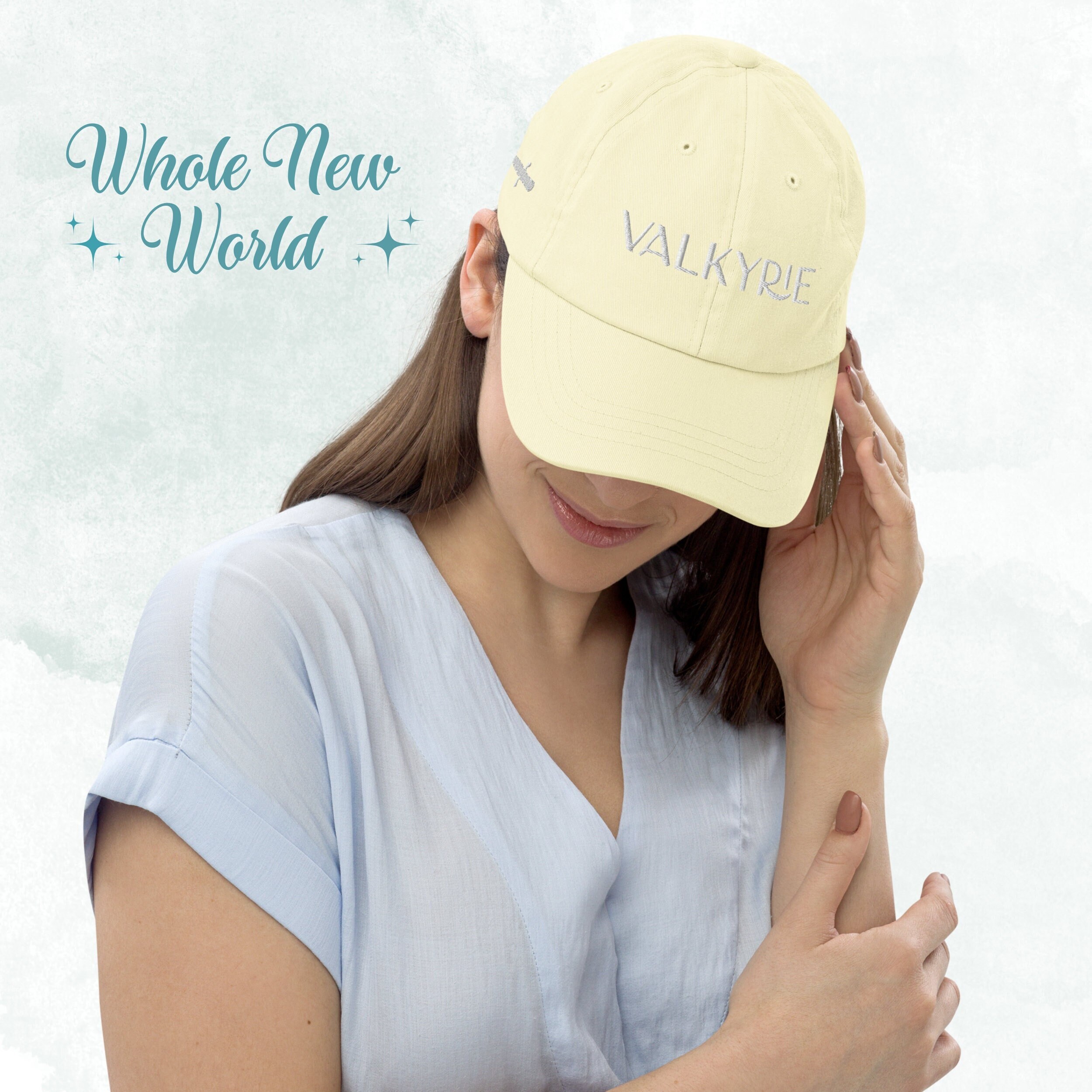 Valkyrie Embroidered Pastel Dad Hat Baseball Cap Bookish Girlfriend ...