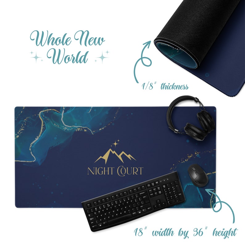 Night Court Desk Mat Mouse Pad A Court of Mist and Fury - Etsy