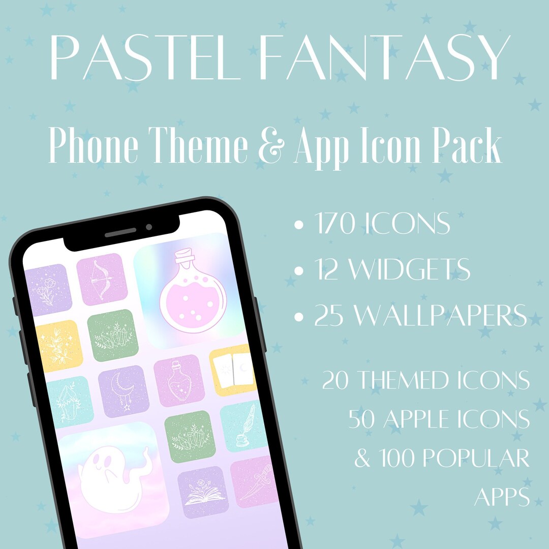 Pastel Fantasy - Bookish Inspired iPhone Theme - TOG Ios 15 App Icons ...