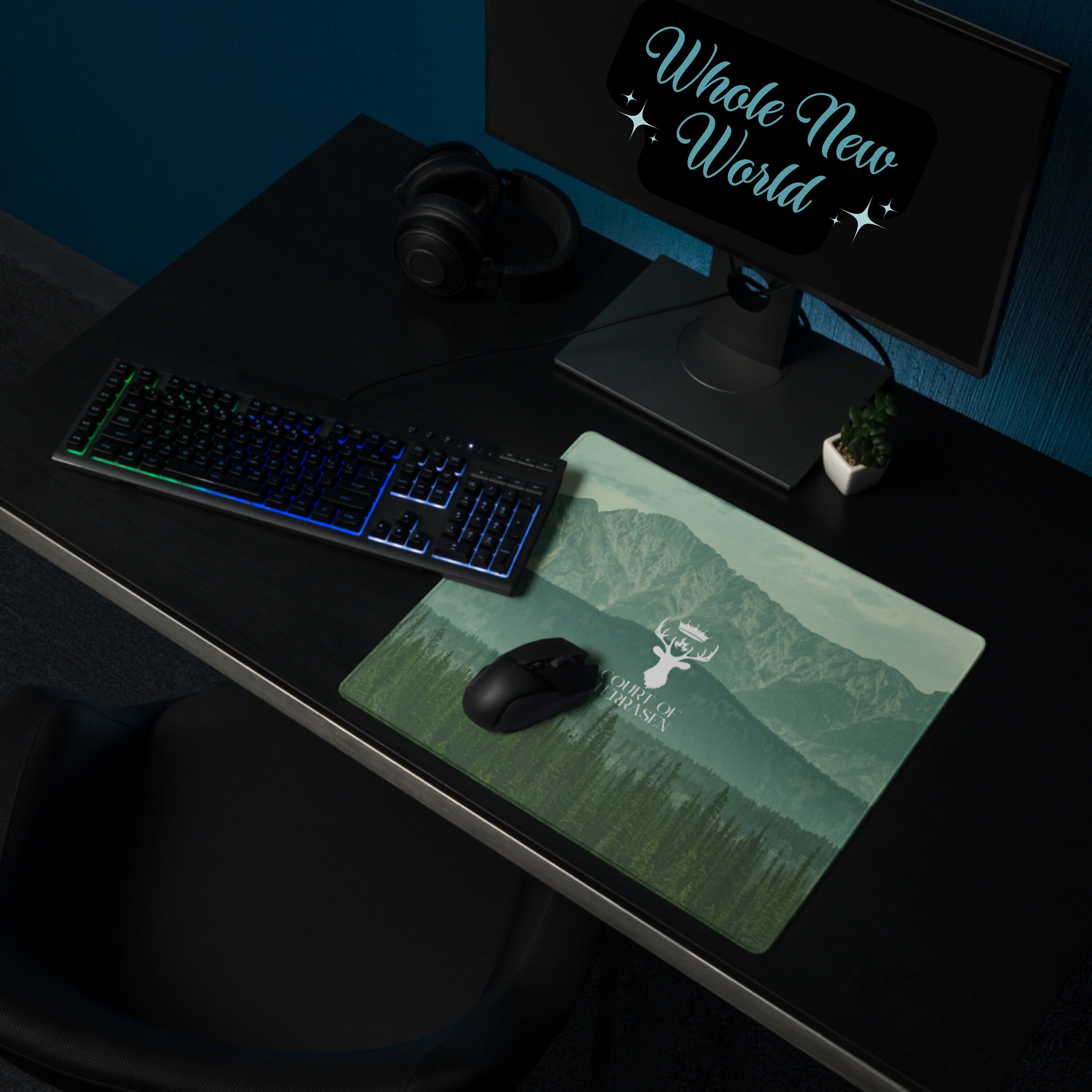 Terrasen Gaming Desk Mat Bookish Lands Inspired Collection Throne of ...