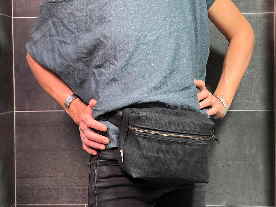 Fanny Pack Waxed Canvas Bum Bag Crossbody Bag Hip Pouch Waist Bag - Etsy