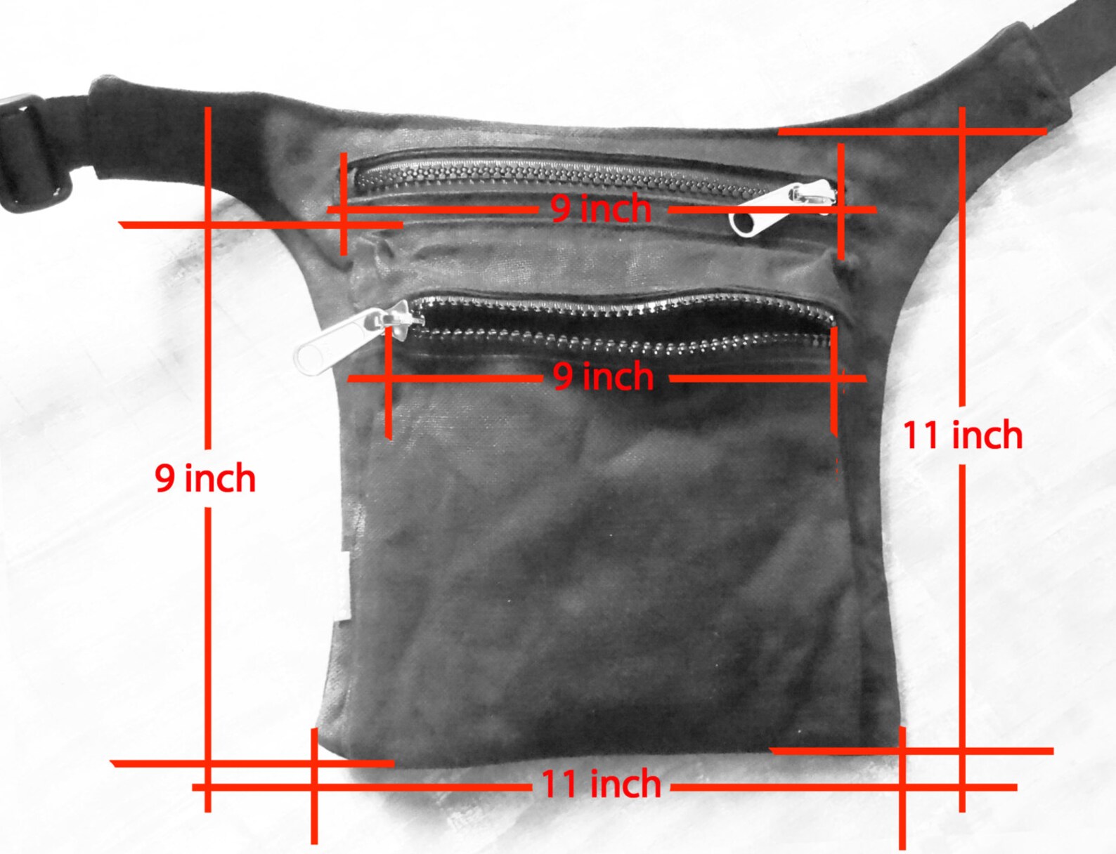 Gray Hip Bag Waxed Canvas Bum Bag Waxed Canvas Pouch | Etsy