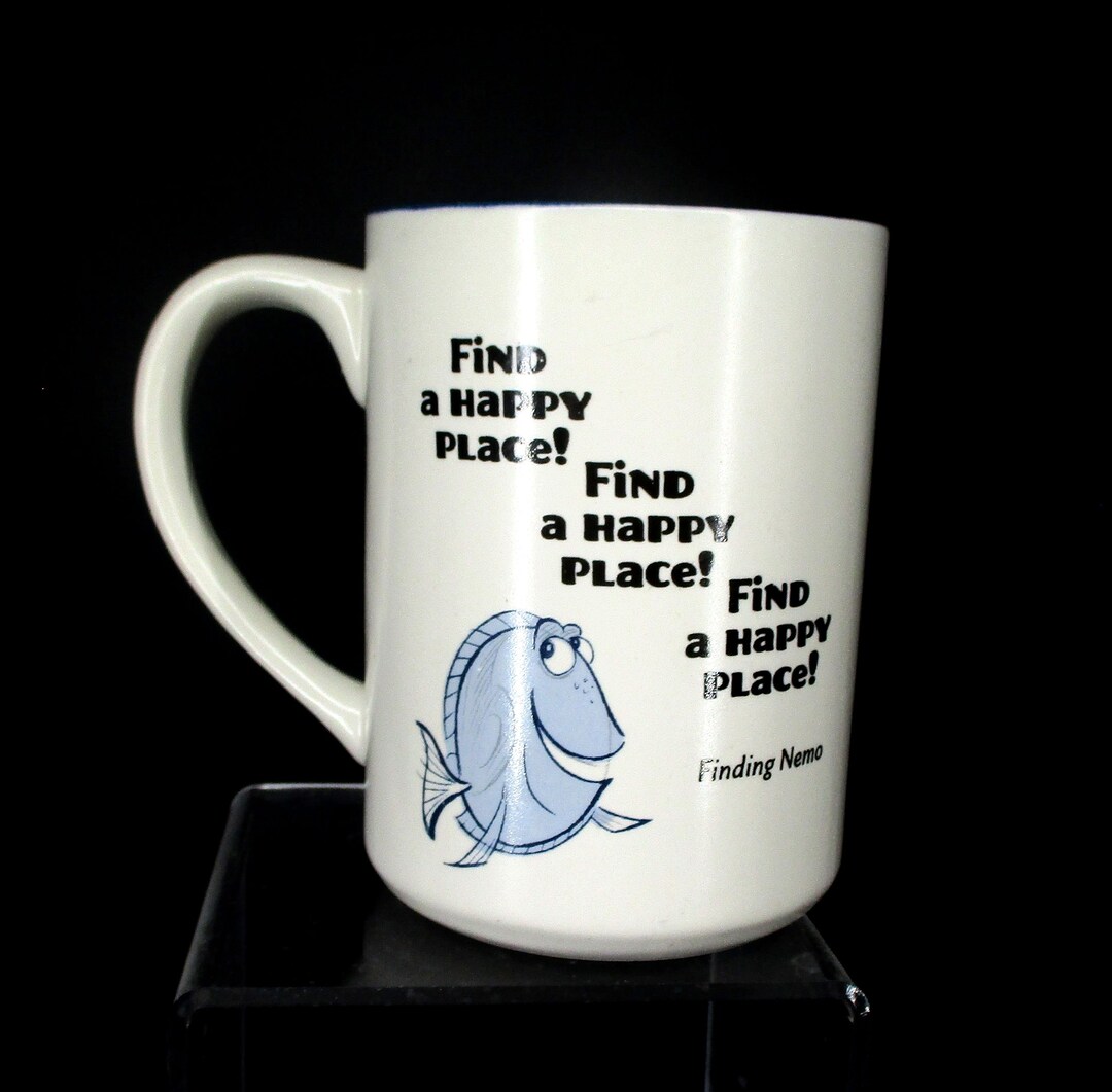 Hallmark Disney Finding Nemo Find a Happy Place White Coffee Mug 4.5 ...