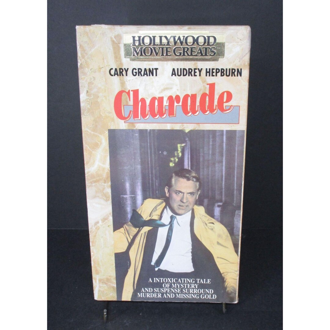 Hollywood Movie Greats Charade VHS 1991 Cary Grant Audrey Hepburn ...
