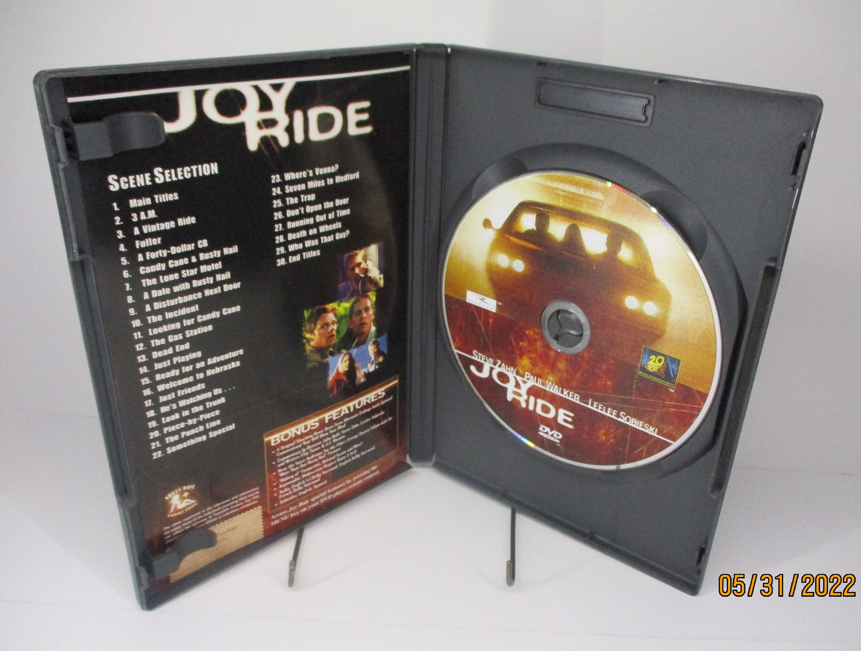 Joy Ride DVD, 2001 Paul Walker, Leelee Sobieski - Etsy