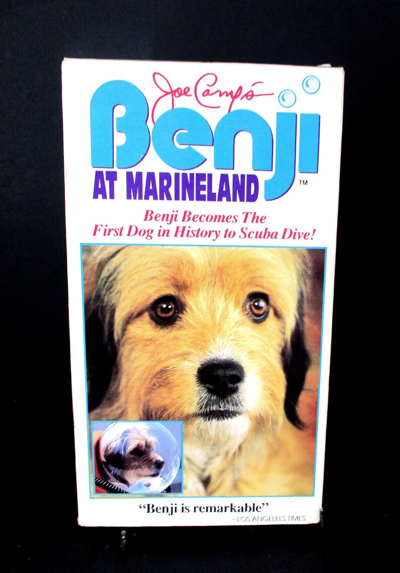 Joe Camp's Benji at Marineland (VHS, 1991) Jesse Davis - Etsy
