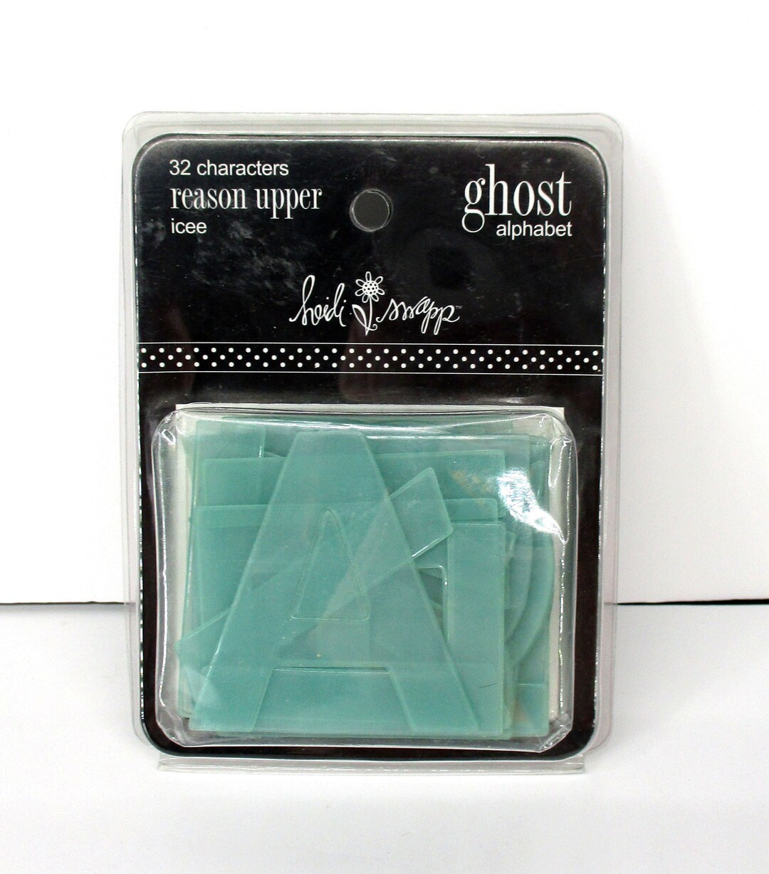 Heidi Swapp Ghost Alphabet Reason Upper Icee (2005, New) Green ...