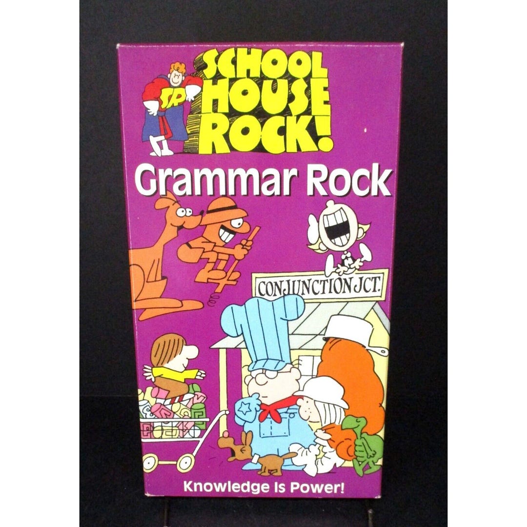 Schoolhouse Rock - Grammar Rock (VHS, 1995) 12 Songs, ABC Video - Etsy