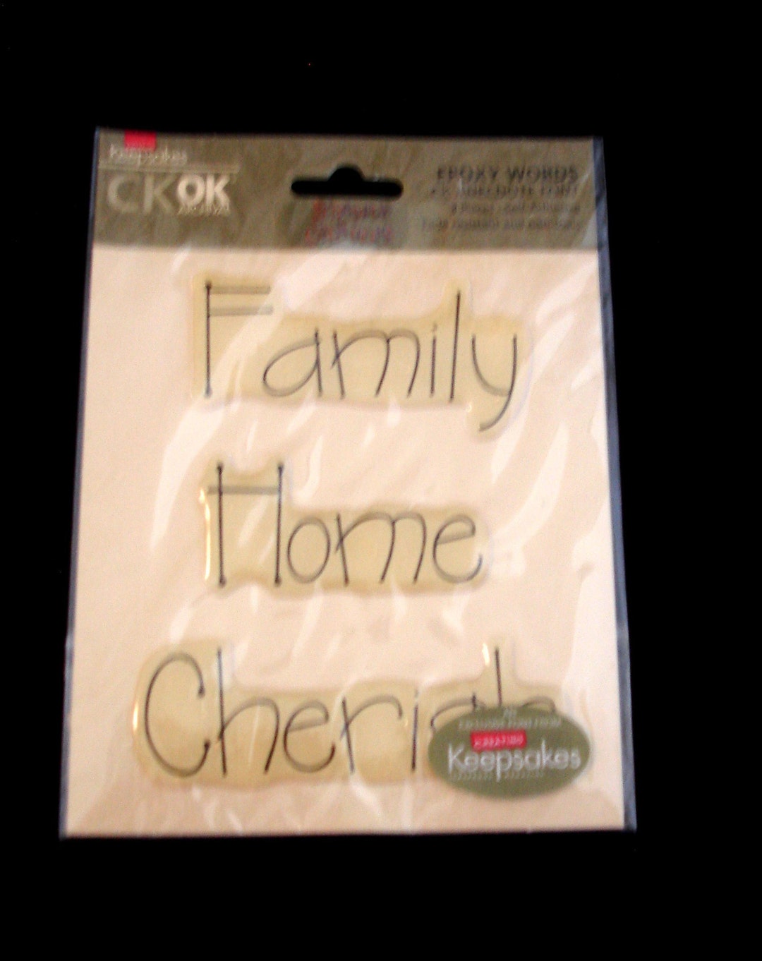 Creating Keepsakes-epoxy Words 3 Stickers-family, Home, Cherish- Brand ...