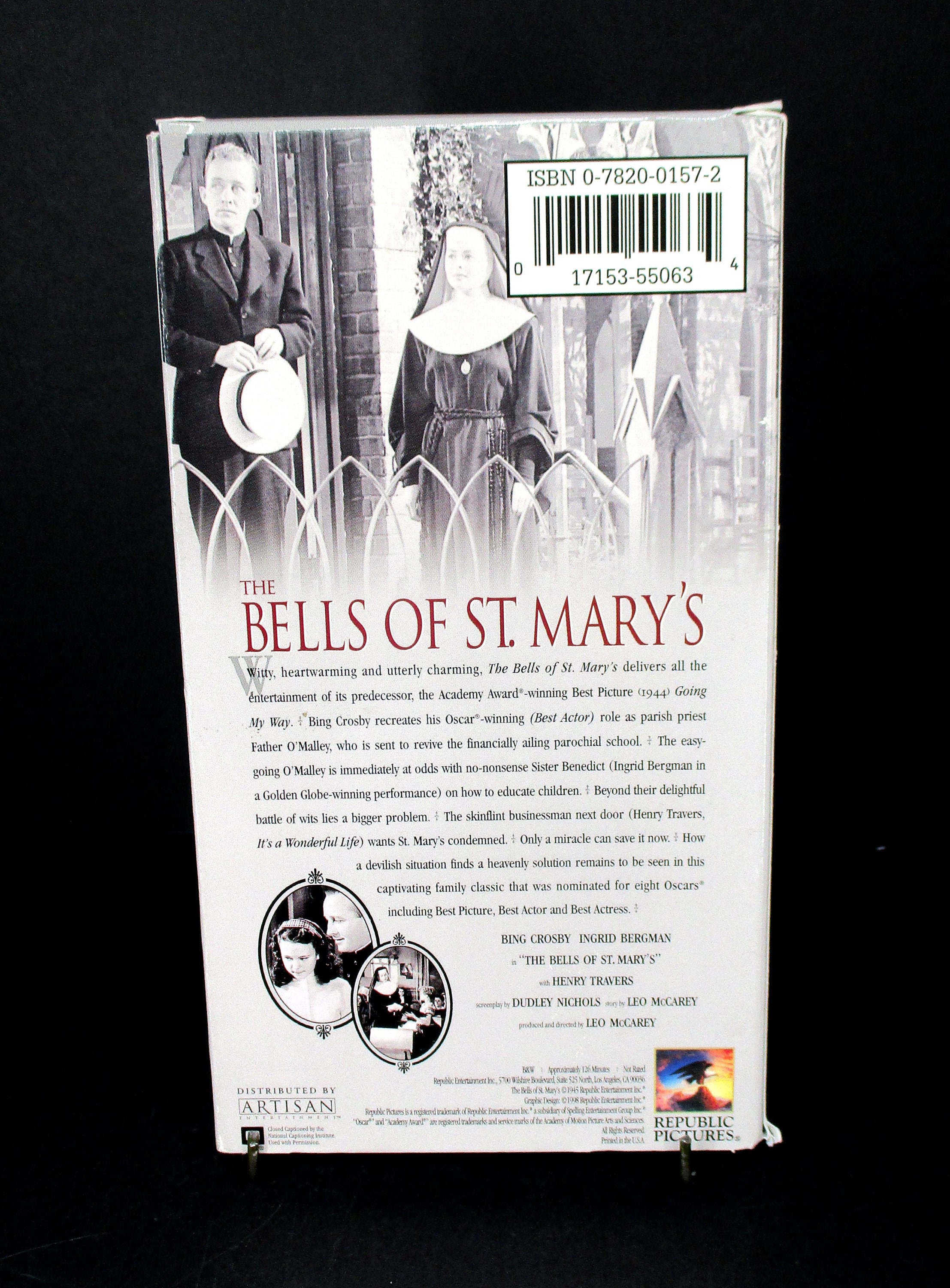 The Bells of St Mary's VHS, 1998 Bing Crosby, Ingrid Bergman - Etsy