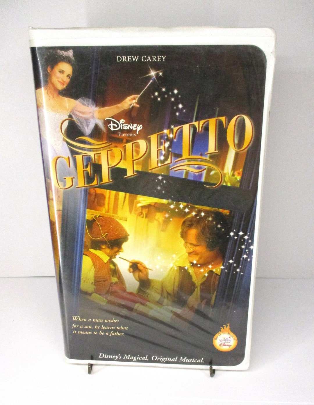 The Wonderful World of Disney Geppetto (VHS, 2000 Clamshell) Drew Carey - Etsy