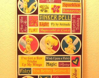 Paper Stickers Sandylion 3D Tinkerbell Sticker Strip by Disney in ...