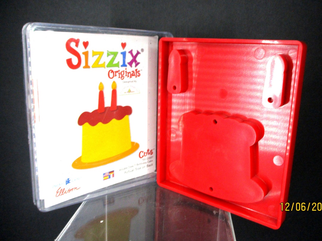 Sizzix Originals Birthday Cake W/ Candles Large Red Die W/ Case ...