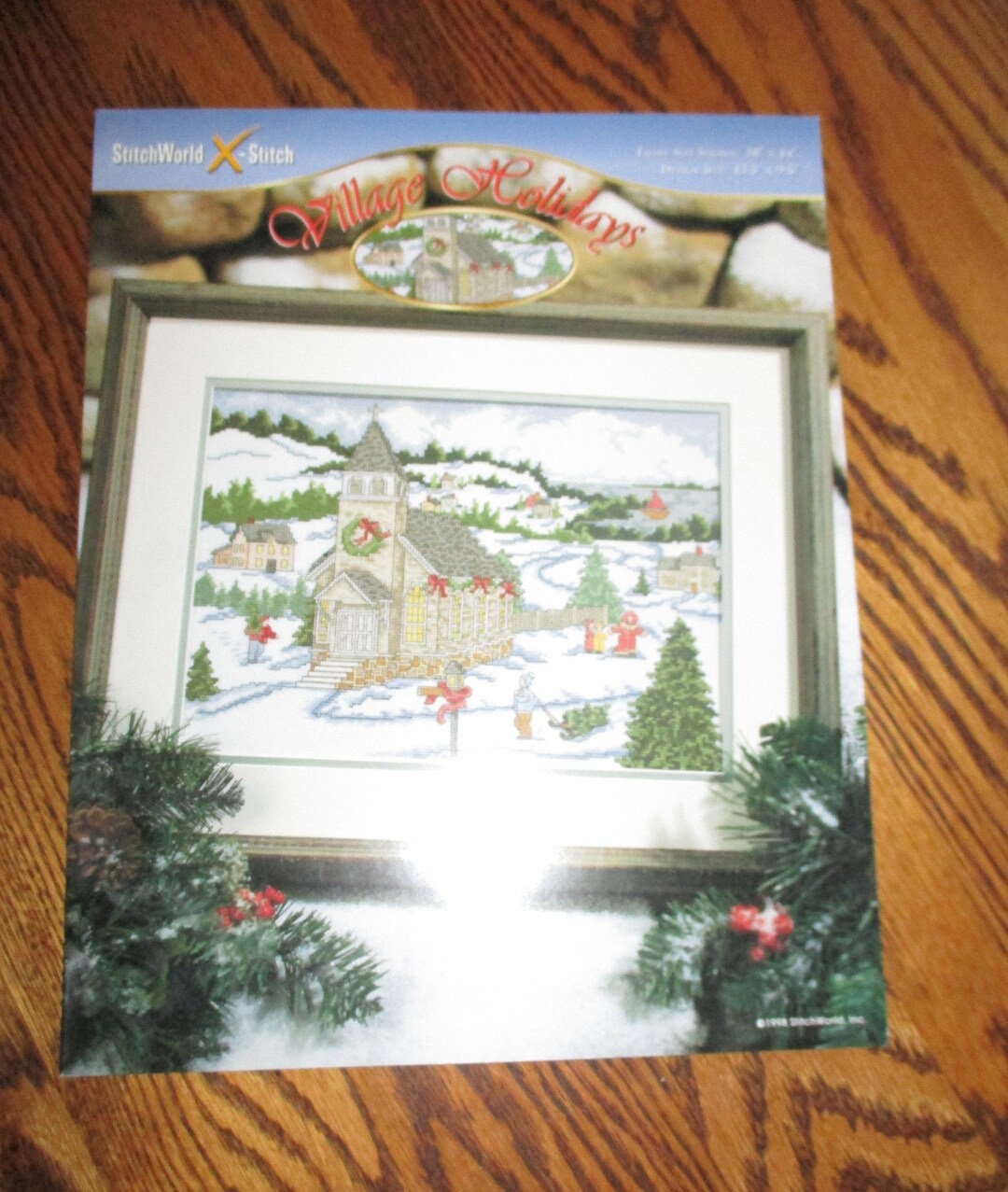Stitchworld X-stitch-village Holidays Counted Cross Stitch Pattern-1998 ...