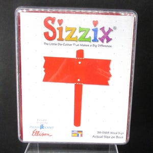 Sizzix Wood Sign Large Red Original Die W/ Case Scrapbooking Retired - Etsy