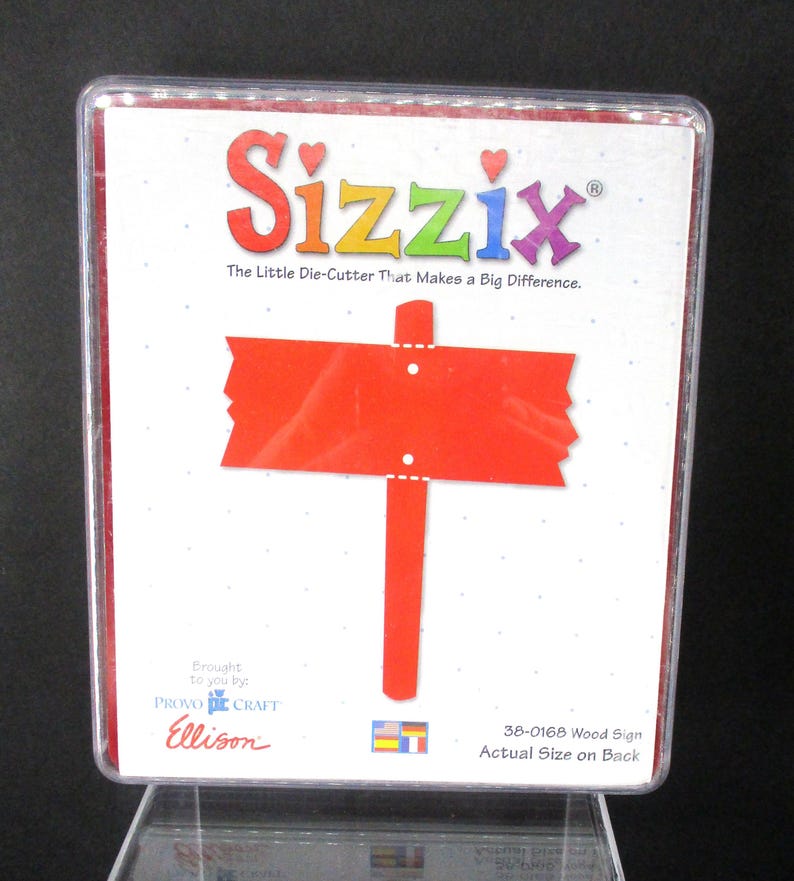 Sizzix Wood Sign Large Red Original Die W/ Case Scrapbooking Retired - Etsy