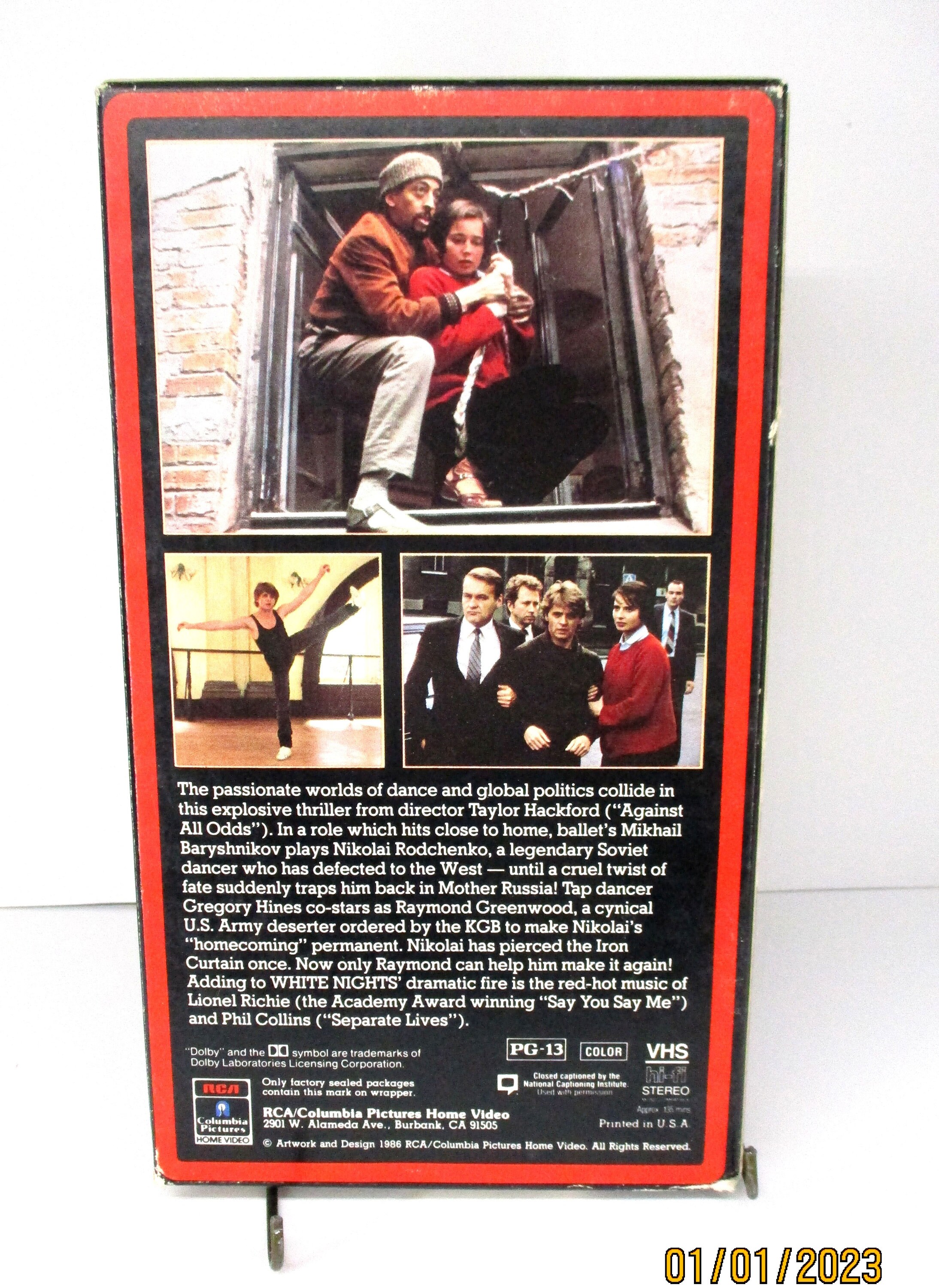 White Knights (VHS, 1988) Mikhail Baryshnikov, Gregory Hines - Etsy