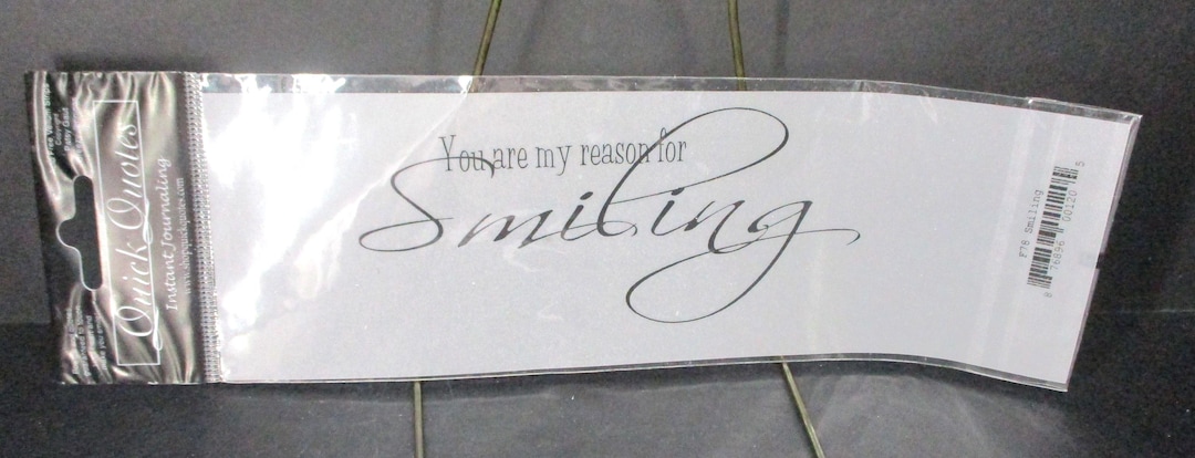 Quick Quotes Instant Journaling Smiling Vellum Strip Scrapbooking New ...