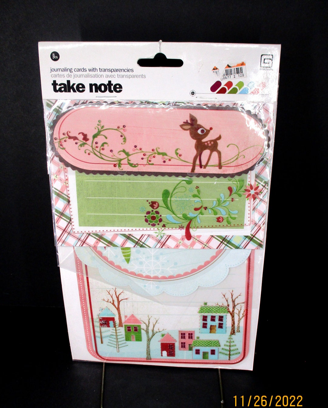 Basic Grey Aspen Frost Take Note Journaling Cards W/ Transparencies New ...