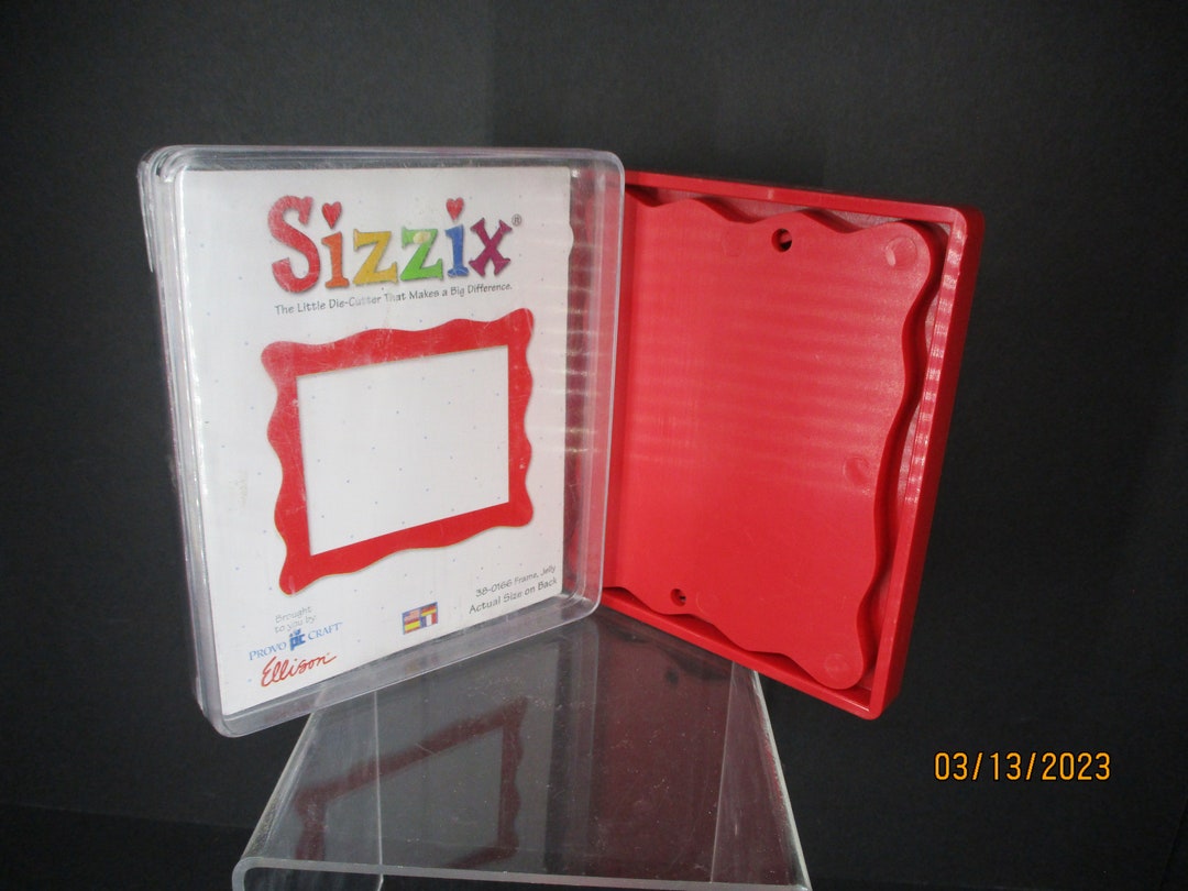 Sizzix Frame , Jelly Large Red Die W/ Case Retired Scrapbooking, Die ...