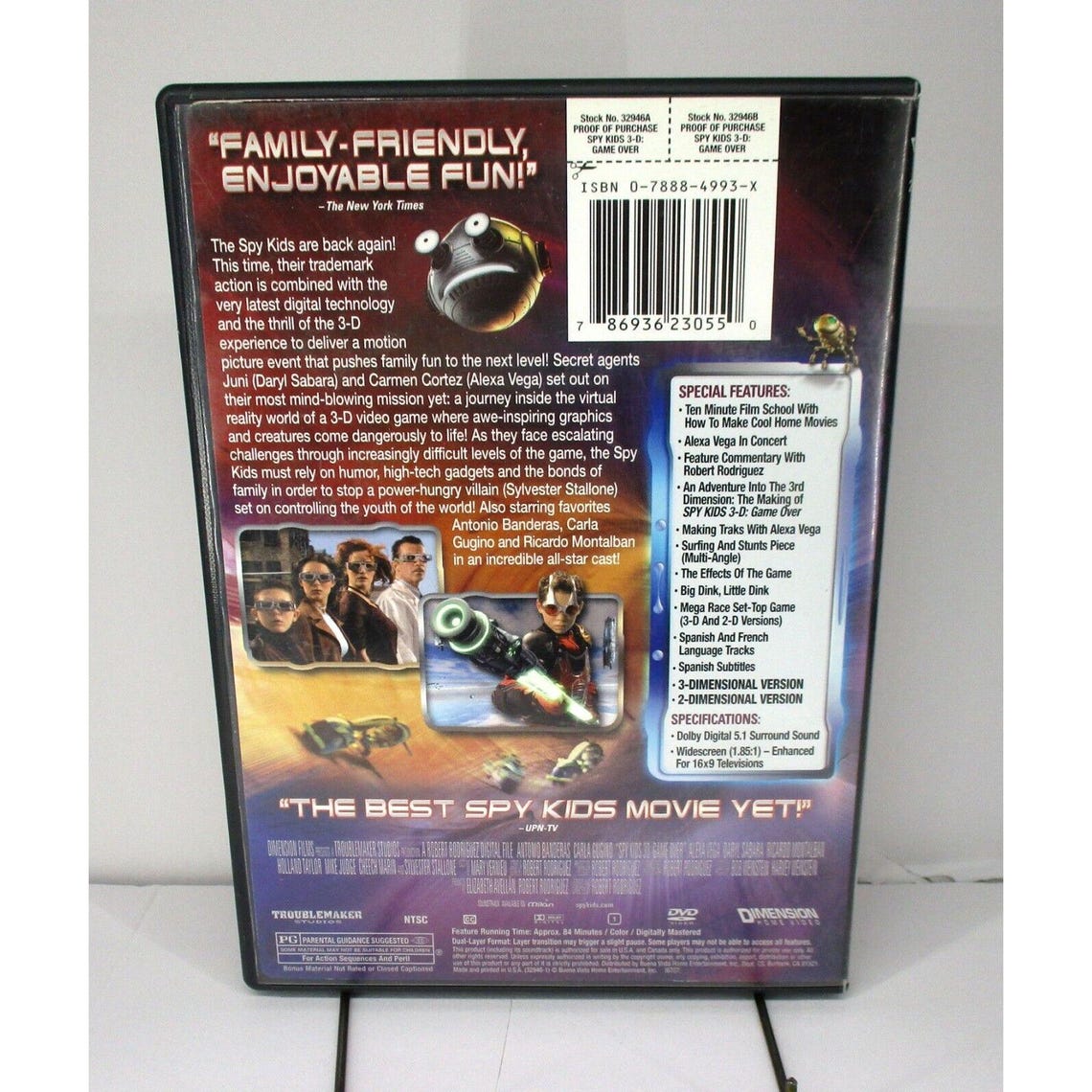 Spy Kids 3-D Game Over (2 DVD Set, 2004, Colector's Series) Includes 2D ...