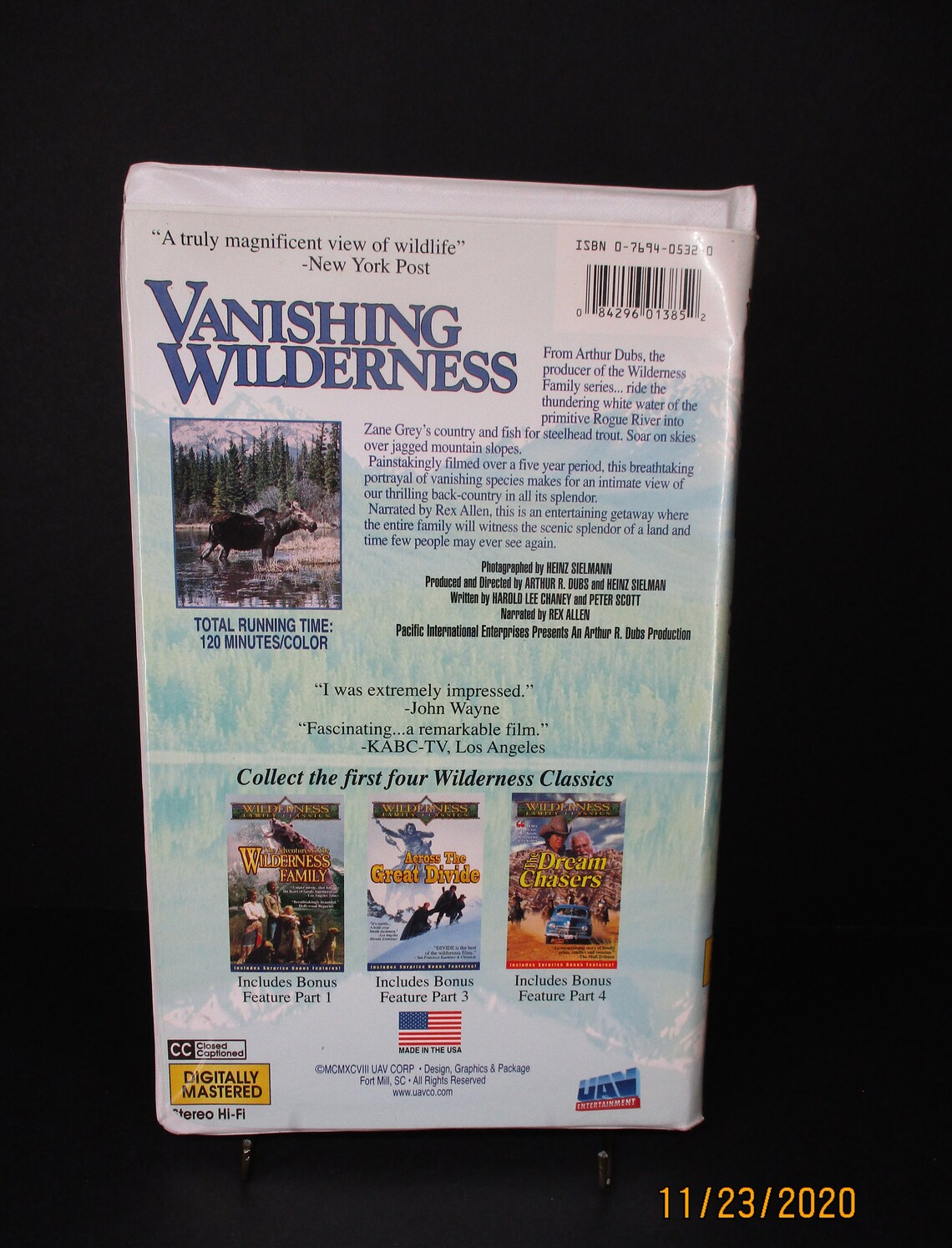 Vanishing Wilderness VHS Clam-shell Heinz Seilmann Rex Allen | Etsy